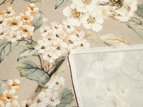 Biante Dekorační závěs PML-106 Malované květy na béžovém 145x230 cm