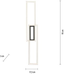 Leuchten Direkt 14696-18 - LED Stmívatelný přisazený lustr ASMIN LED/45W/230V