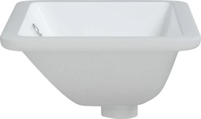 vidaXL Umyvadlo do koupelny bílé 41,5x26x18,5 cm obdélníkové keramika [153724]