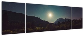 Obraz - noční obloha (170x50 cm)