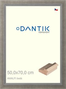 DANTIK rámeček 50x70 | AMALFI šedá (Plexi Čiré)