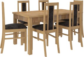 ADRK Furniture Sada stolu s židlemi RODOS 52 SE-ROD-52-C-B082