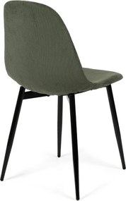 Noela Jídelní set CERAMON 120 bílý + 4x židle MARIE zelená