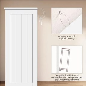 Koupelnová skříňka Yaheetech – bílá (266634004746)