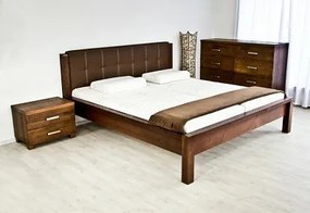 Postel Postelia VARIO Buk 160x210 - dřevěná postel z masivu o šíři 4 cm