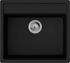 Hansgrohe S52 - Granitový dřez S520-F510, grafitová černá 43359170
