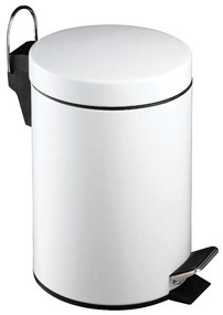 Bílý pedálový odpadkový koš Premier Housewares, 3 l