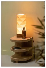 Béžová stolní lampa (výška 43 cm) Brett – WOOOD