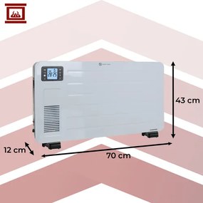 Elektrický radiátor - bílý Ziflo Kaminer 26402