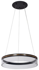 Toolight, LED závěsné svítidlo 40cm APP1191-CP, černá-zlatá, OSW-40022