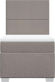 Box spring postel s matrací taupe 90x190 cm textil 3290340