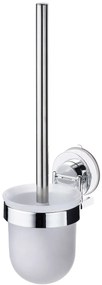 Ridder Vacuum doplňky Držák s WC štětkou a kelímkem – chrom - š. 100 mm, v. 365 mm, hl. 135 mm 12112100