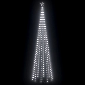 Vánoční stromek kužel 752 studených bílých LED diod 160x500 cm