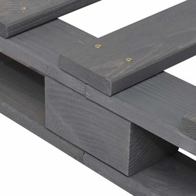 Rám postele z palet šedý masivní borovice 90 x 200 cm 285248