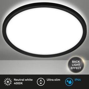 Briloner 3642-415 - LED Koupelnové stropní svítidlo SLIM LED/19W/230V IP44 černá