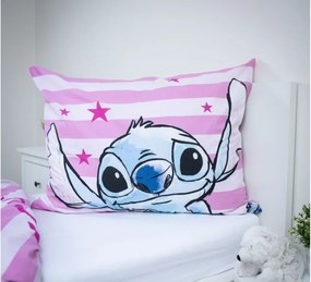 Jerry Fabrics Povlečení Lilo a Stitch Pink Stars 140x200, 70x90 cm