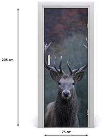Fototapeta samolepící na dveře jelen příroda 75x205 cm