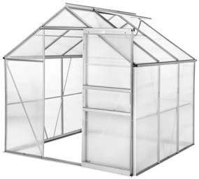 Tectake Polykarbonátový skleník bez základny 190 x 185 x 195 cm