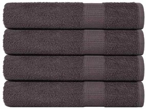 Saunové osušky FROGN 4 ks antracitové 80x200 cm 360 g/m² 136694