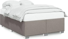 Rám postele bez matrace taupe 140 x 200 cm textil 3284482