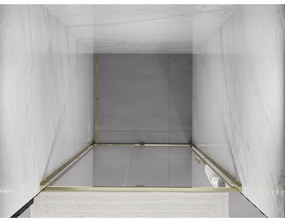 Mexen Exo, výklopné sprchové dveře 105 cm, čiré sklo, zlatá, 819-105-000-50-00