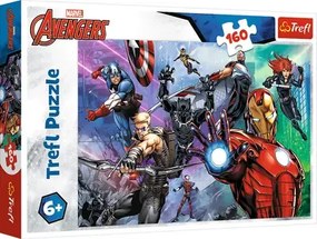 Trefl - Puzzle - Marvel: Hrdinové vždy připraveni / 160 dílků / 41 x 2