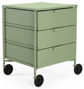 Kancelářský kontejner MOBIL MAT 3 s kolečky, více barev - Kartell Barva: matná zelená