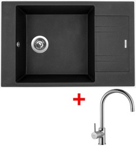 Akční set Sinks VARIO 780 Granblack + baterie VITALIA Chrom lesklý