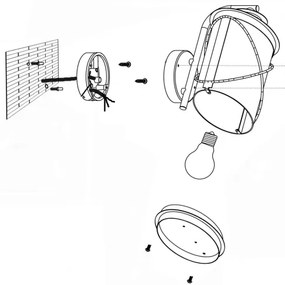 Eglo 94843 - Venkovní svítidlo HILBURN 1xE27/60W/230V IP44
