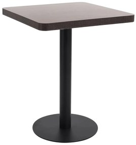Bistro stolek tmavě hnědý 60 x 60 cm MDF 286431
