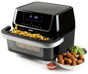 DOMO DO544FR horkovzdušná rodinná fritéza s průzorem, 10 l