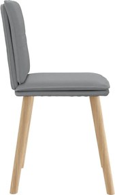 Jídelní židle 4 ks světle šedé textil 3315355