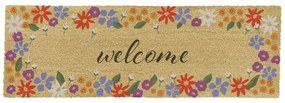 Rohožka z kokosového vlákna 40x120 cm Welcome Floral – Artsy Doormats