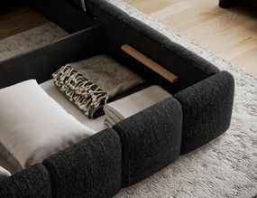 Postel Edvige + Dřevěný rám + Standardní zdvih + kontejner 160x200