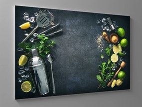 Liox Obrazy mojito ingredience Rozměr: 100 x 65 cm