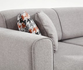 Hanah home rohová pohovka CINAR vpravo šedá 991DVN1902