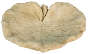 Cementové pítko pro ptáčky ve tvaru leknínového listu – 22x22x6 cm