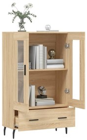 Skříň highboard dub sonoma 69,5 x 31 x 115 cm kompozitní dřevo