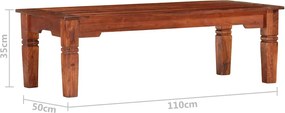 Konferenční stolek 110 x 50 x 35 cm masivní akáciové dřevo 286258