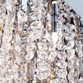 Orion - Křišťálový lustr na lanku CRYSTALRIVER 21xG9/40W/230V lesklý chrom