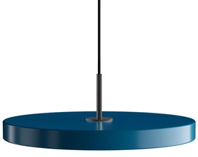 Závěsné LED svítidlo Asteria Barva uchycení:: černá, Barva:: modrá