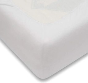 Jersey prostěradlo do dětské postele New Baby 160x80 cm bílá