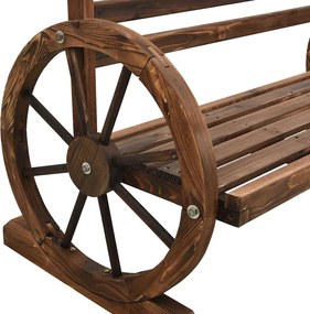Zahradní lavice 142 cm masivní jedlové dřevo 313891