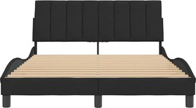 Rám postele bez matrace Hanko černý 120 x 200 cm samet 3207839