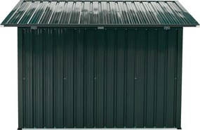 Ocelový box na dva odpadkové koše, zelená, RUBIS