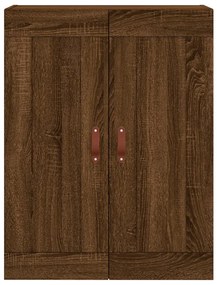 Skříň highboard hnědý dub 69,5 x 34 x 180 cm kompozitní dřevo,  3200048