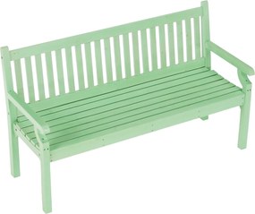 Kondela Dřevěná zahradní lavička, neo mint, 150 cm, KOLNA