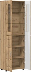 Vysoký bufet FLORIN 60 x 35 x 182 cm Artisanový dub 3397923