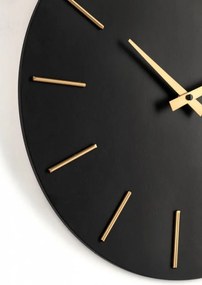 BIZZOTTO Nástěnné hodiny TIMELINE černé 40 cm 0182386