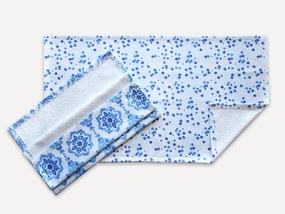 KUCHYŇSKÉ UTĚRKY MS HOME OCEAN BLUE SADA 2 KS 38X60 CM VZOROVANÉ